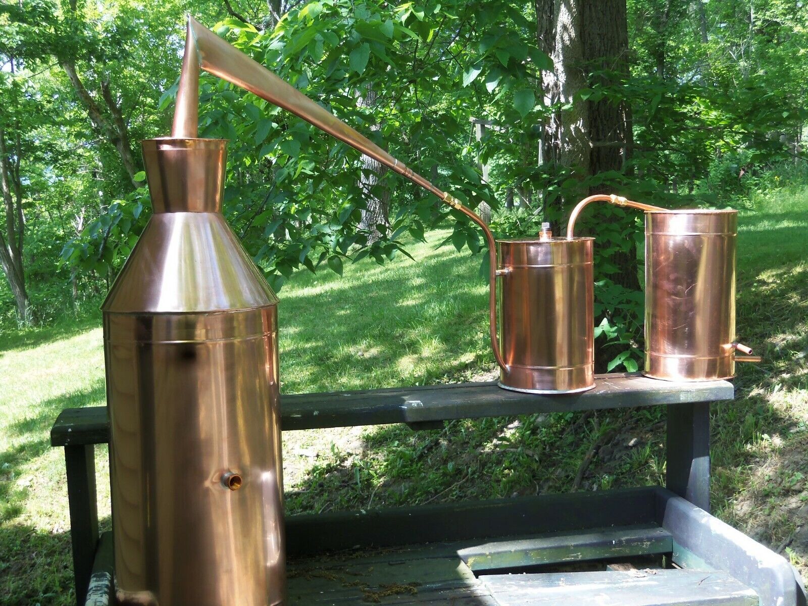 7 Gallon Copper Moonshine Still Complete by Walnutcreek - Copper Wine Art