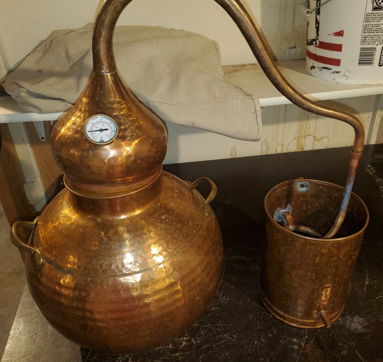 5 Gallon Copper Moonshine/Whiskey/Alcohol Still - Copper Wine Art