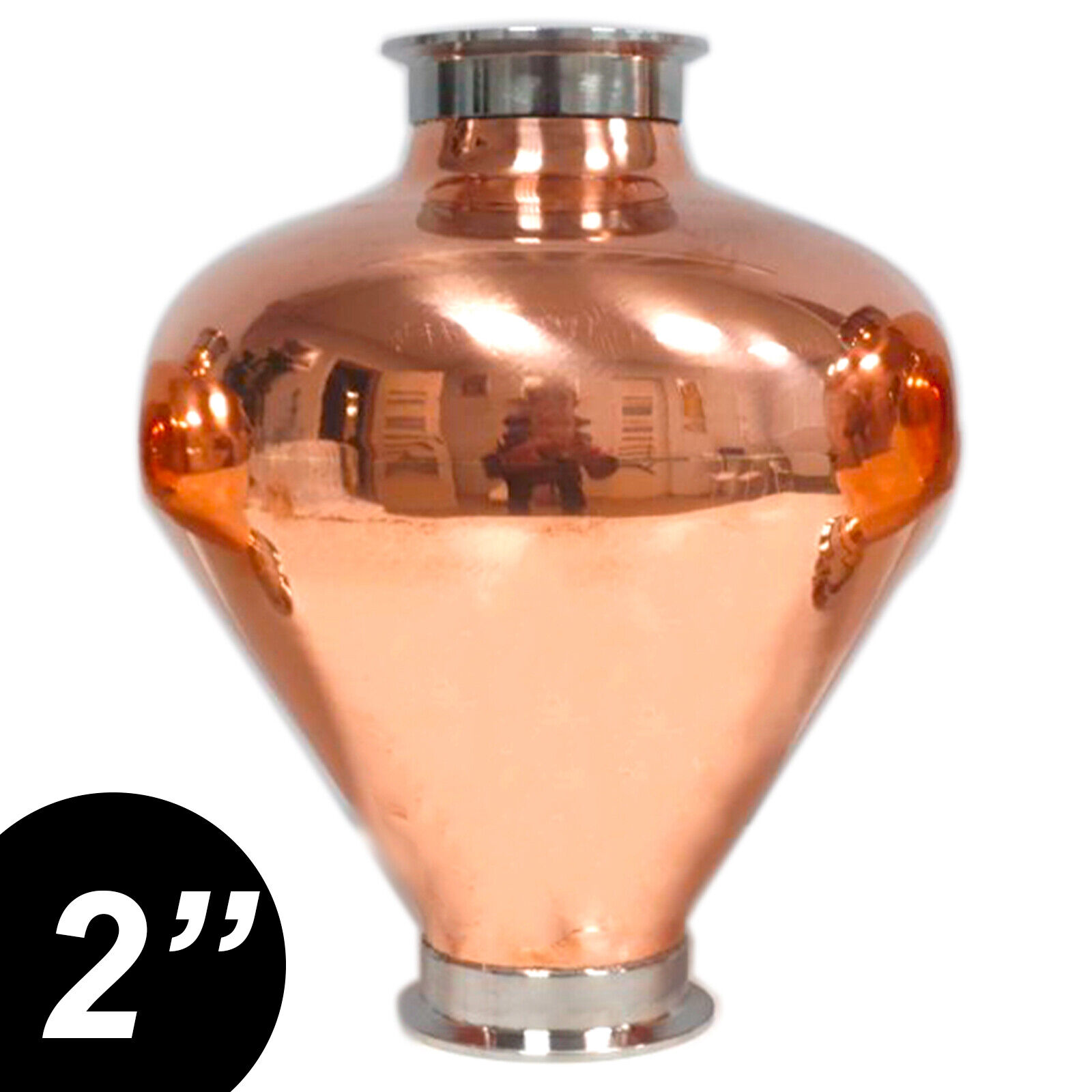 2" Copper whiskey helmet Tri clamp 2 inch Column still Onion Bulb ...