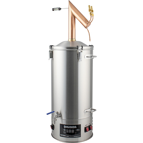 DigiBoil Alcoengine Copper Pot Still Bundle 35L/9.25G (220v) Brewing ...