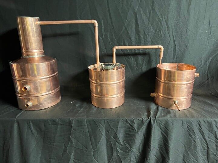 Copper moonshine still, American-Made Distillation kit, 1.5 Gallon ...